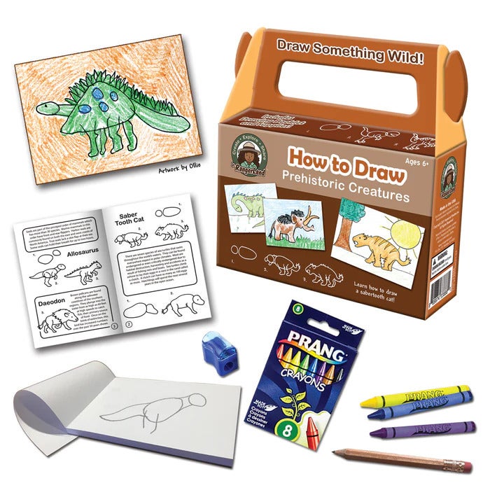 How to Draw Prehistoric Creatures | The Inspired Child